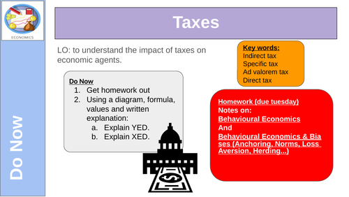 Taxes Economics | Teaching Resources
