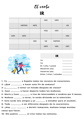 El verbo ir | Teaching Resources El verbo ir | Teaching Resources