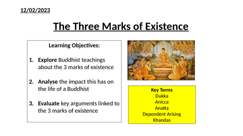 A Level Buddhism: The Three Marks of Existence | Teaching Resources
