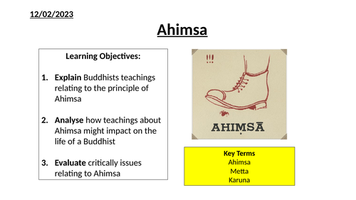 A Level Buddhism Edexcel Unit 6 Teaching Resources