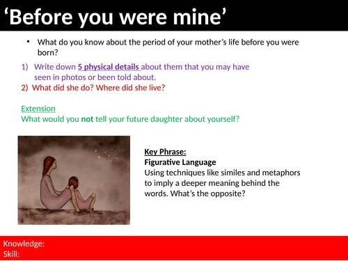Before You Were Mine | Teaching Resources