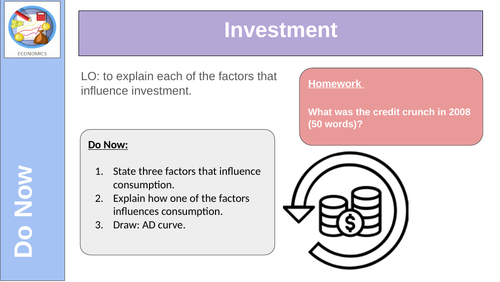Investment Economics Edexcel | Teaching Resources