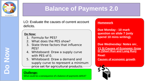 Balance of Economic Payments | Teaching Resources