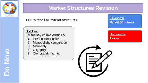 Market Structures Revision (Part 1) | Teaching Resources