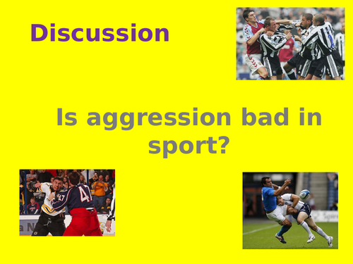 Aggression, Arousal and Motivation A Level PE | Teaching Resources