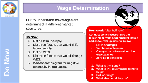 Wage Determination | Teaching Resources