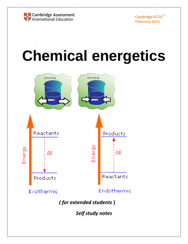 Chemical energetics | Teaching Resources