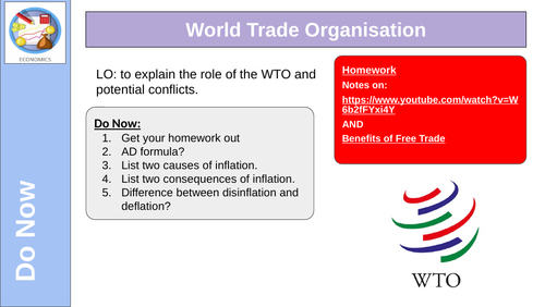 WTO World Trade Organisation | Teaching Resources