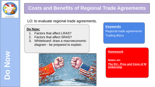 Edexcel Economics Trading Blocs | Teaching Resources