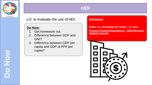 HDI Human Development Index Economics | Teaching Resources