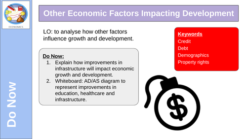 Economic factors impacting growth | Teaching Resources