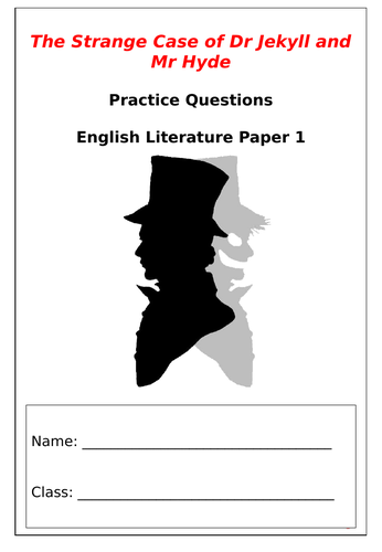 Jekyll and Hyde Practice Question Booklet | Teaching Resources