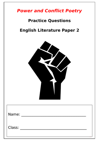 Power & Conflict Practice Question Booklet | Teaching Resources