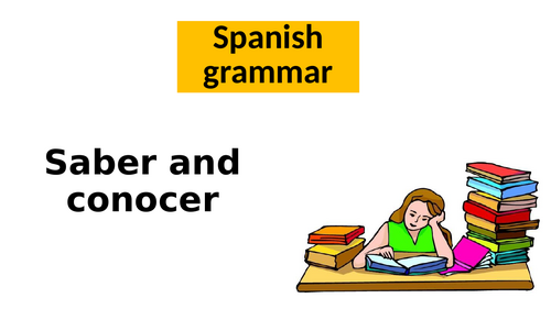 Spanish - Saber and conocer | Teaching Resources