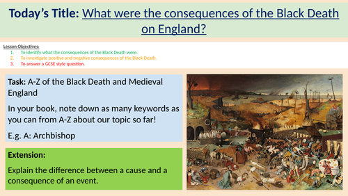 6. Consequences of the Black Death | Teaching Resources
