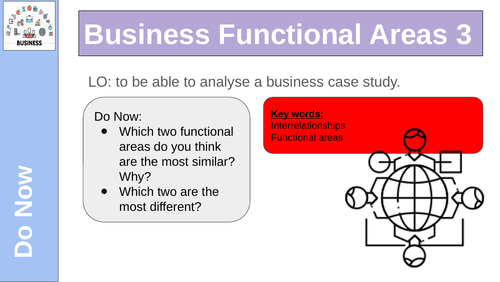 Business Functional Areas | Teaching Resources