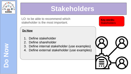 Business Stakeholders | Teaching Resources