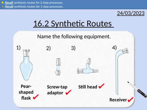 OCR AS Chemistry: Synthetic Routes | Teaching Resources