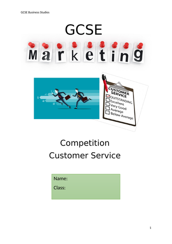 Marketing Mix- Competition and Customer Service Booklet | Teaching ...