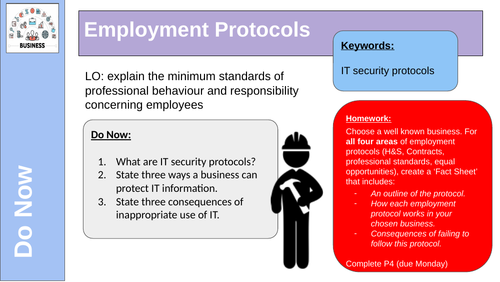 Employment Protocols | Teaching Resources