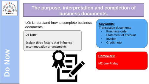 Business Documents | Teaching Resources