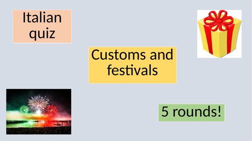 Italian Customs and Festivals Quiz | Teaching Resources