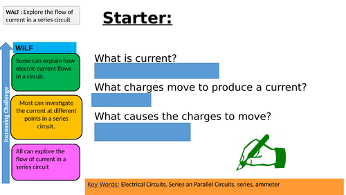Science lesson L 4 measuring current | Teaching Resources