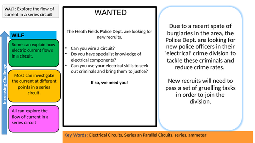Science lesson L 6 Circuit Investigation | Teaching Resources