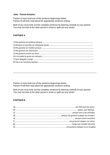 Spanish GCSE jobs review + reading tests | Teaching Resources