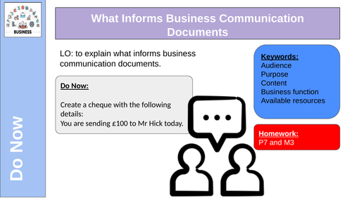 Business Communication Documents | Teaching Resources