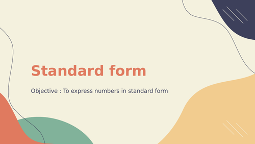 standard form | Teaching Resources
