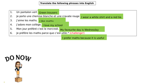 French Worksheets: Primary Language Teaching Resources ǀ Tes