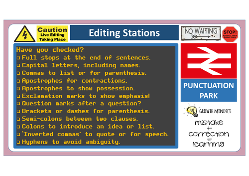 Editing Stations | Teaching Resources