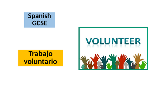 Spanish GCSE Voluntary work | Teaching Resources