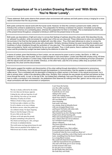 Comparison: 'London Drawing Room' Vs 'With Birds...' - Worlds & Lives ...