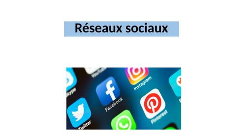 French GCSE - Social media | Teaching Resources