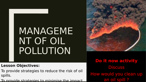 iGCSE Management of Oil Pollution - Energy & the Environment ...