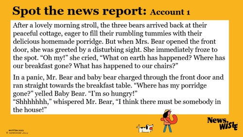 Lesson 1- Writing a newspaper report | Teaching Resources