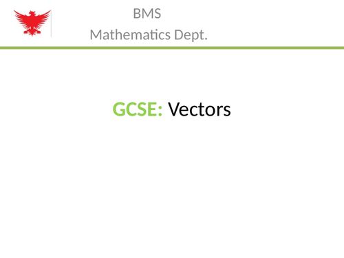 Gcse Vectors Teaching Resources