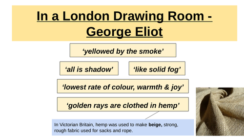 Lesson powerpoint - George Eliot - In a London Drawing Room | Teaching ...