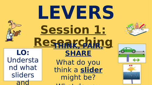 DT Mechanisms - KS1 Sliders and Levers - Researching! | Teaching Resources
