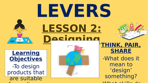 DT Mechanisms - KS1 Slides and Levers - Designing! | Teaching Resources