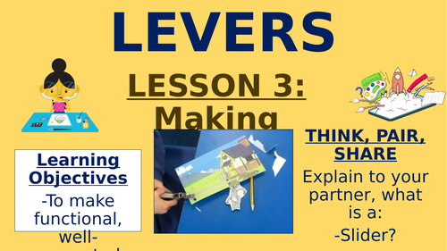 DT Mechanisms - KS1 Sliders and Levers - Making! | Teaching Resources