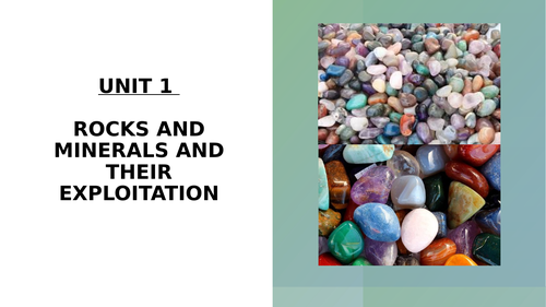 IGCSE Environmental Management - Rocks and minerals and their ...