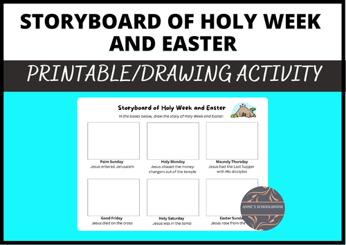 Holy Week and Easter: Storyboard/Palm Sunday/Maundy Thursday/Good ...