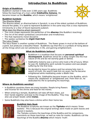 Introduction to Buddhism | Teaching Resources