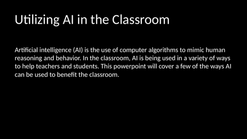 Utilizing AI in the Classroom | Teaching Resources Utilizing AI in the Classroom | Teaching Resources