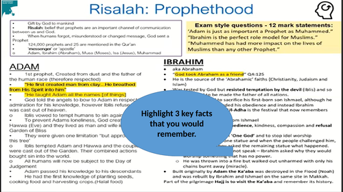 GCSE AQA Religious Studies Islam Beliefs | Teaching Resources