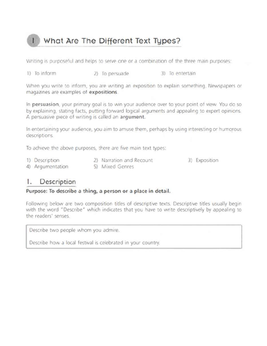 Writing - Different Text Types | Teaching Resources