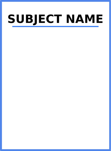 Digital Blank Notebook Template | Teaching Resources